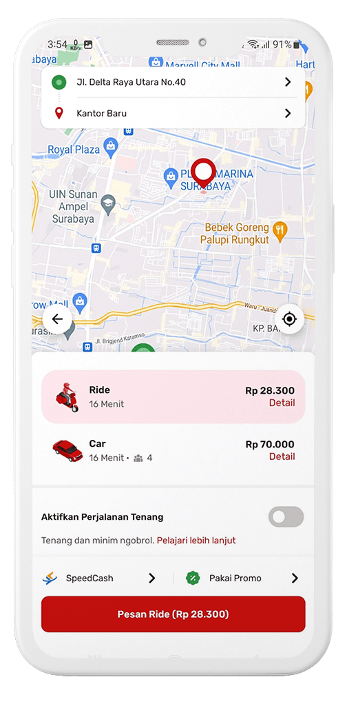 ACI RIDE - Ojek Online Termurah & Nyaman di Jawa Timur